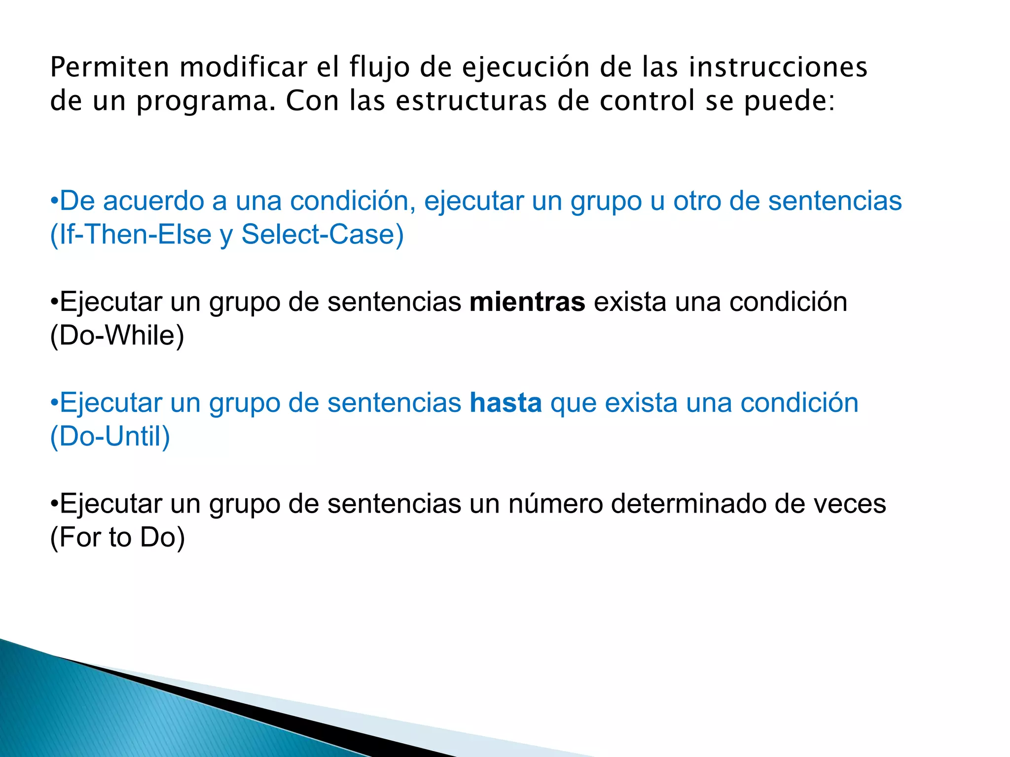 Estructuras de control en c | PPT