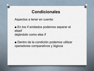 Estructuras de control en PHP | PPTX