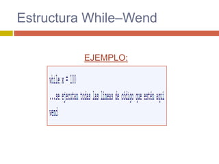 Estructuras de control en Visual Basic | PPTX | Programming Languages | Computing
