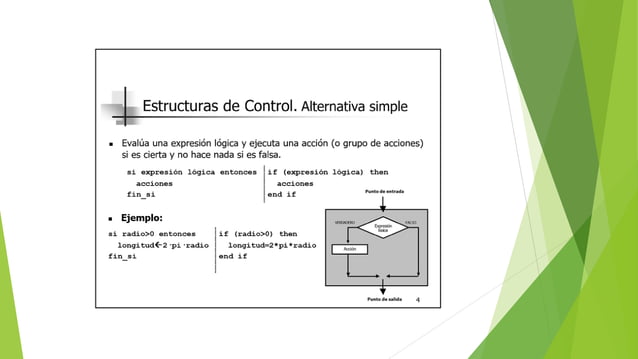 Estructuras de control secuencial | PPT