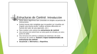 Estructuras de control secuencial | PDF