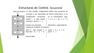 Estructuras de control secuencial | PDF