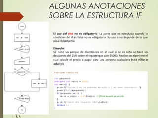 Estructuras de control selectiva | PPT