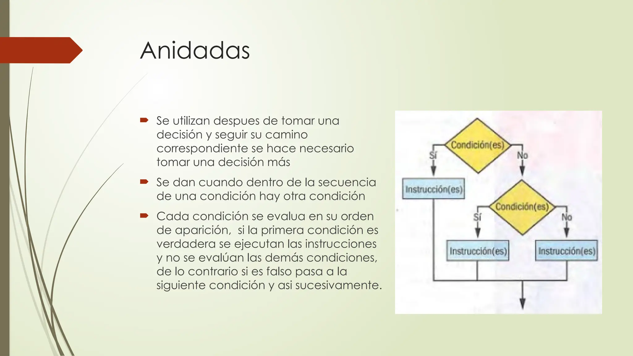 Estructuras de control selectivas para uas | PPTX