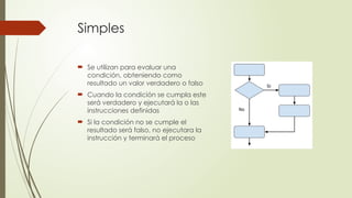 Estructuras de control selectivas para uas | PPTX