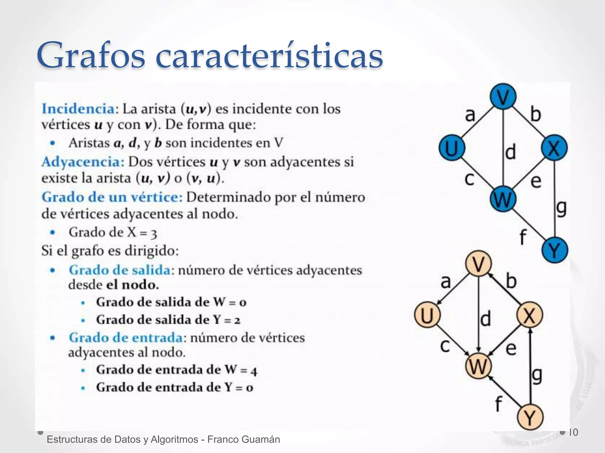 Estructuras de datos grafos | PPTX | Databases | Computer Software and Applications