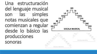 Estructuras del lenguaje musical | PPTX