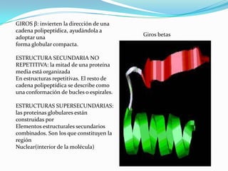 Estructura secundaria de las proteinas | PPTX