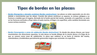 ESTRUCTURAS GEOLOGICAS, FALLAS TECTÓNICAS, BORDES DE PLACAS TIPO DE ...