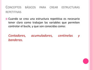 Estructuras iterativas | PPSX