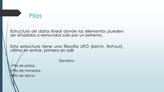 Estructuras lineales | PPTX