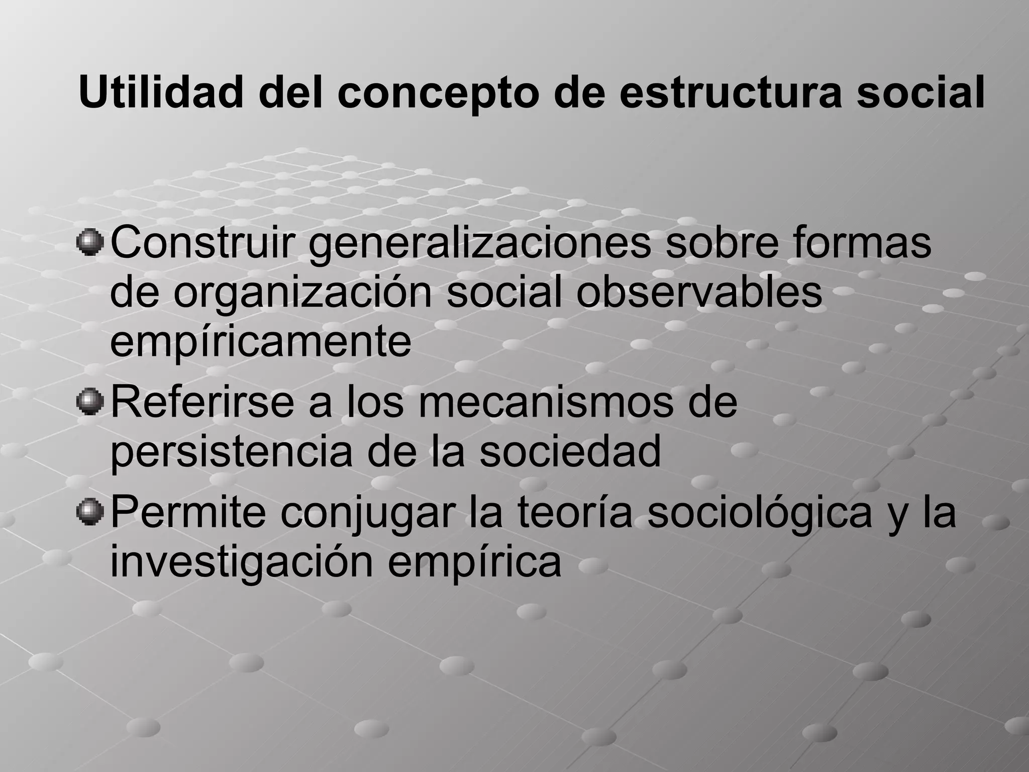 Estructura social | PPT