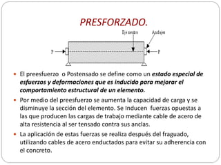 Estructuras postensadas y pretensadas | PDF