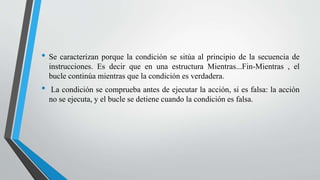 Estructuras repetitivas(while, for, repeat) | PPTX | Programming Languages | Computing