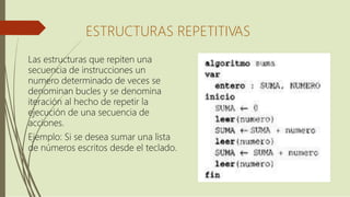 Estructuras repetitivas | PPTX