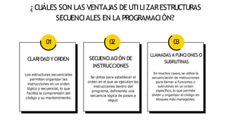 Estructuras Secuenciales | PPTX