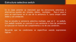 Estructuras secuenciales, selectivas e iterativas2 | PPTX
