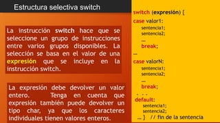 Estructuras secuenciales, selectivas e iterativas2 | PPTX