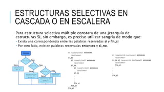 Estructuras selectivas.pptttttttttttttttt | PPTX