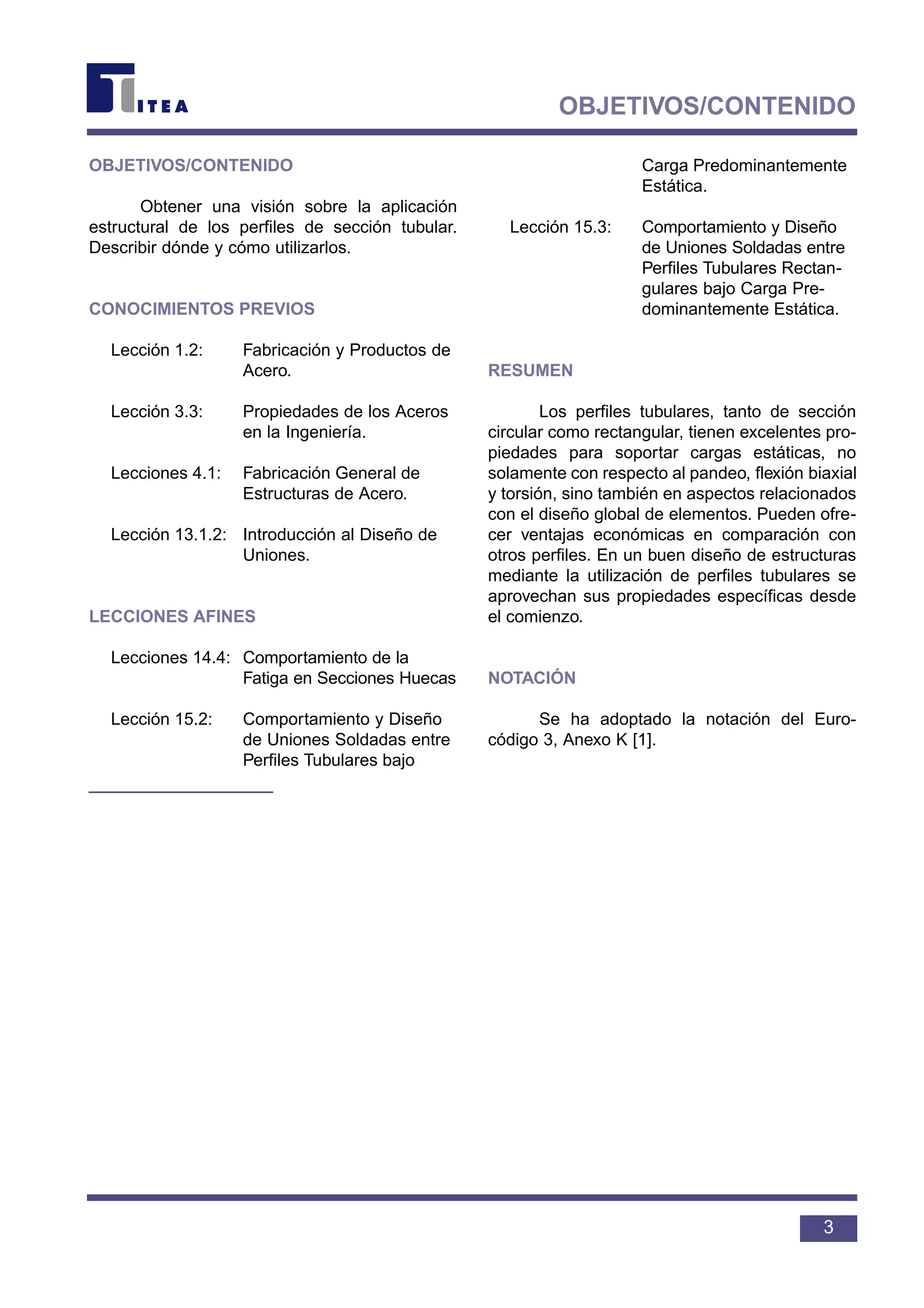 Estructuras tubulares itea | PDF