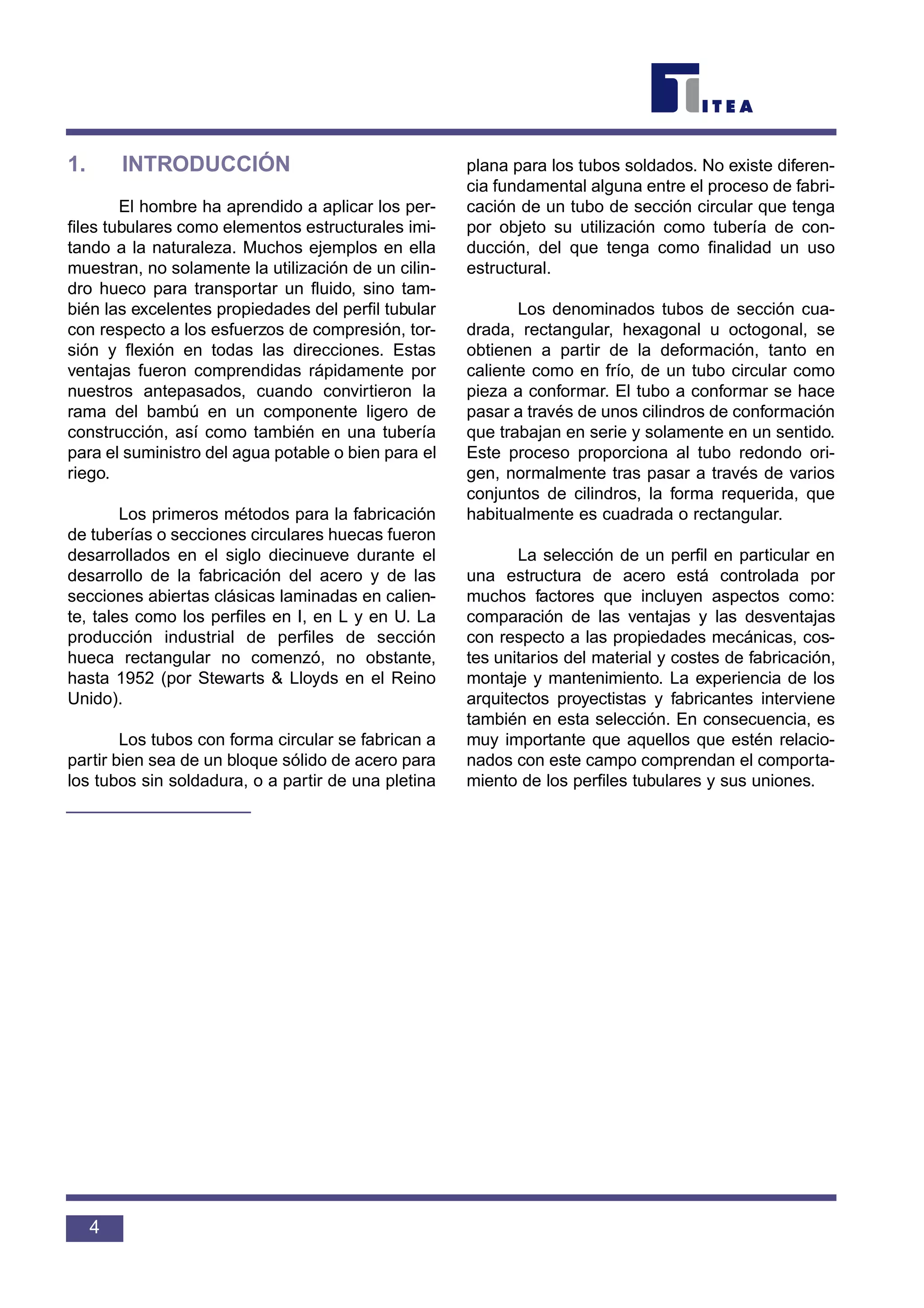 Estructuras tubulares itea | PDF