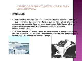 Estructuras y materiales | PPT