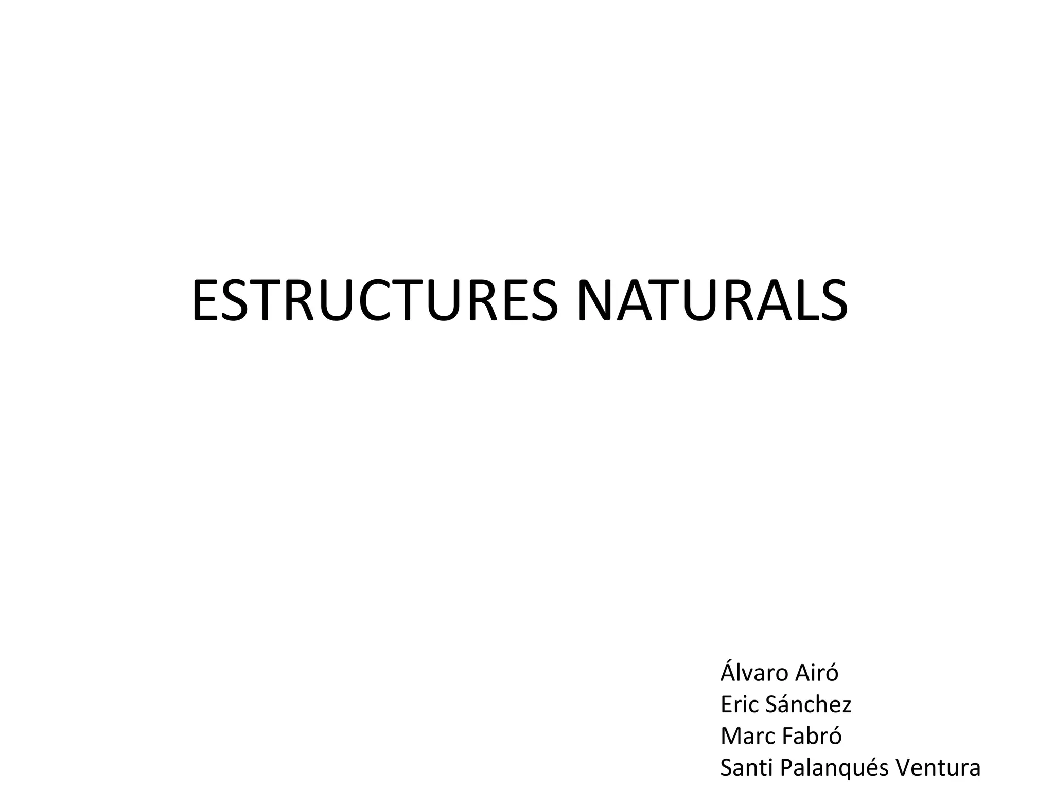 Estructures naturals | PPT