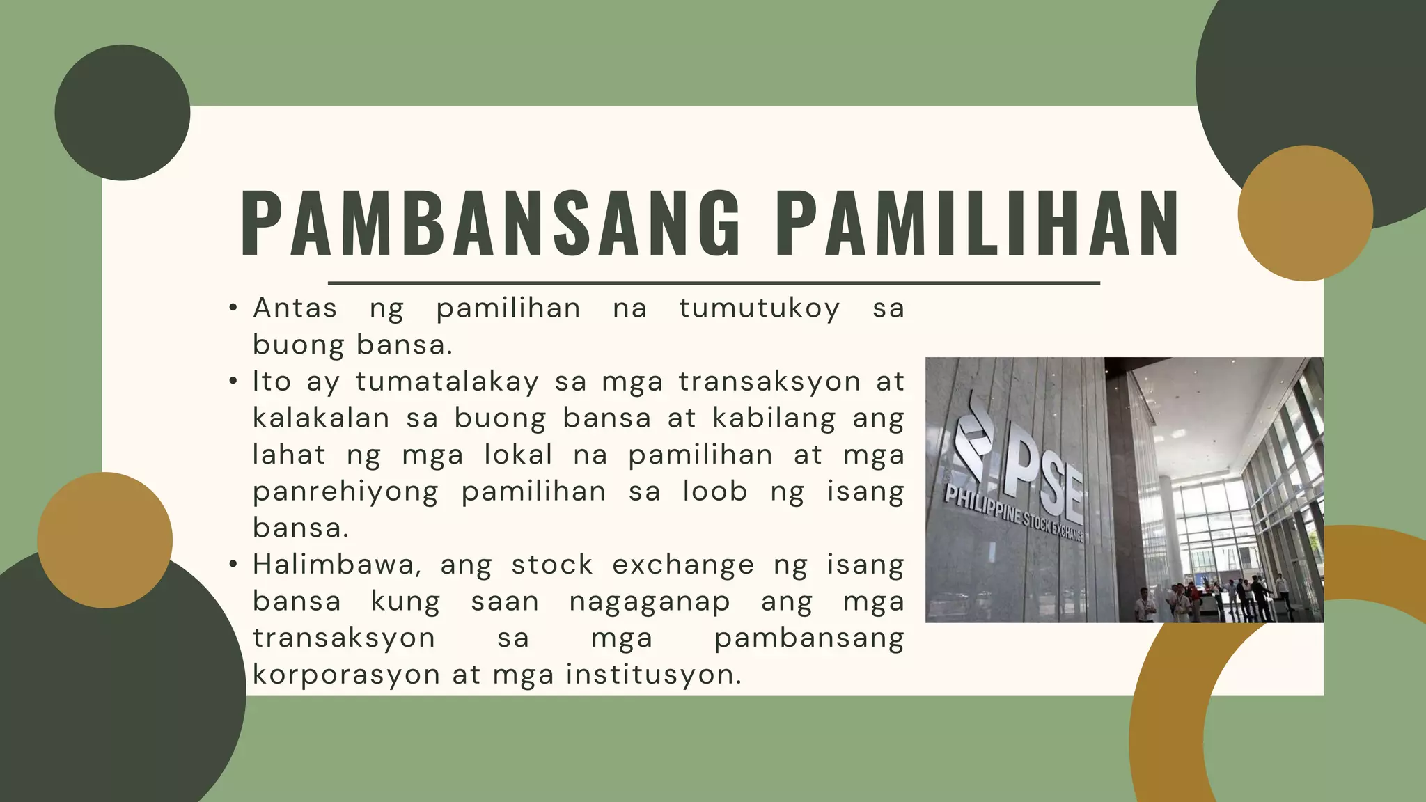 KONSEPTO AT ESTRUKTURA NG PAMILIHAN | PPTX