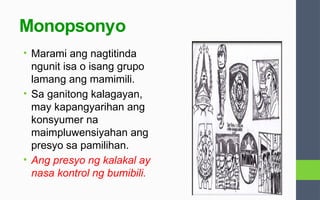 ang mga estruktura ng pamilihan ng ibang bansa | PPT