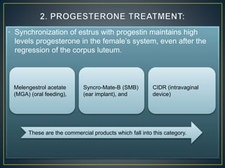 ESTRUS SYNCHRONIZATION | PPTX
