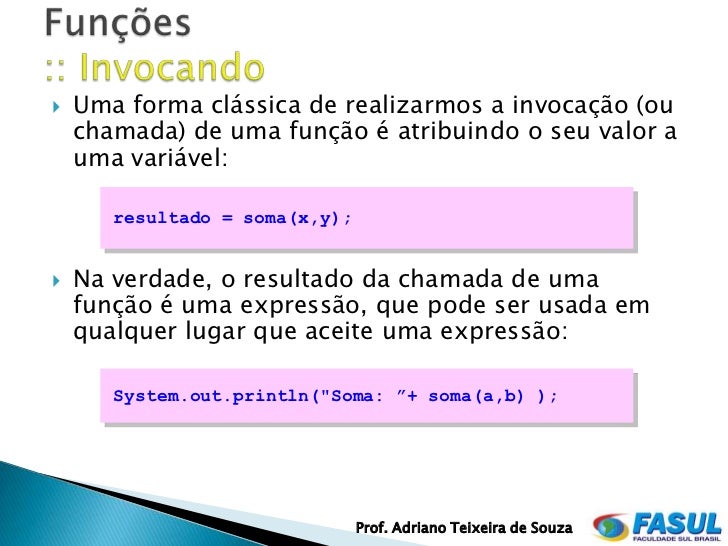 Estrutura De Dados Em Java Funções E Procedimentos 