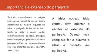Estrutura do Paragrafo na redação do ENEM | PPTX