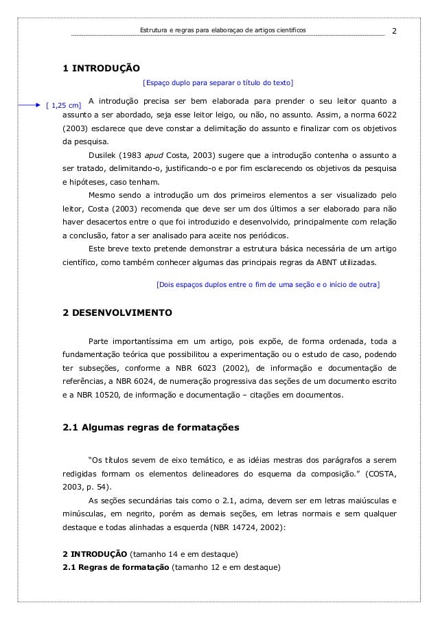 elaboracao de artigos cientificos