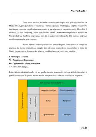 Estruturando uma matriz de decisão para uma construtora | PDF