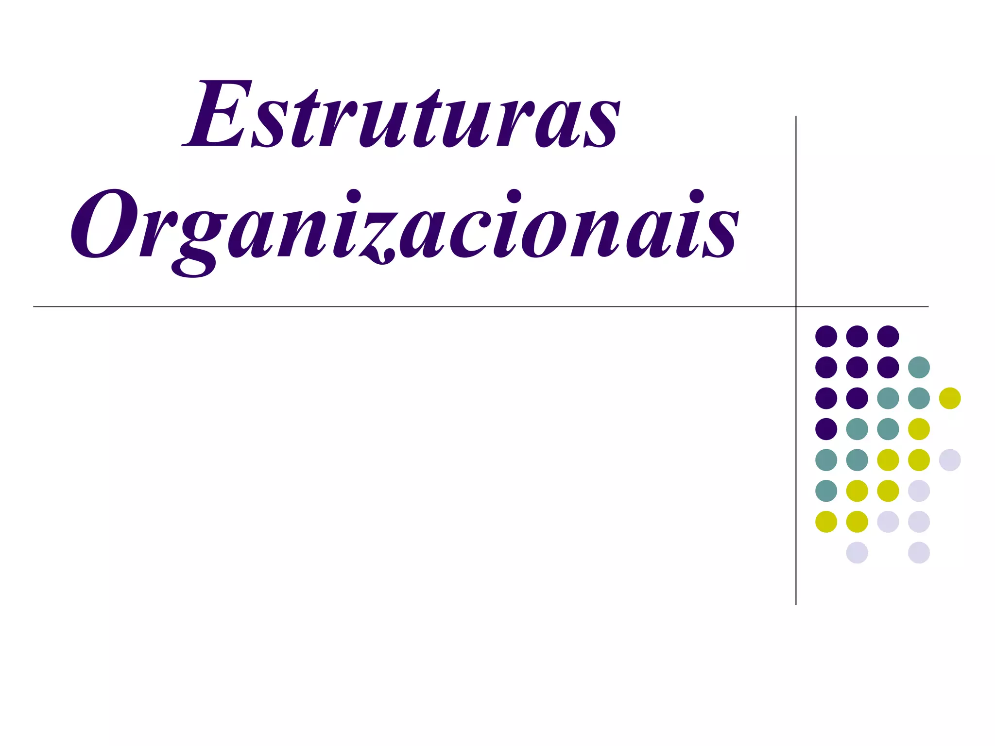 Estruturas organizacionais | PPT