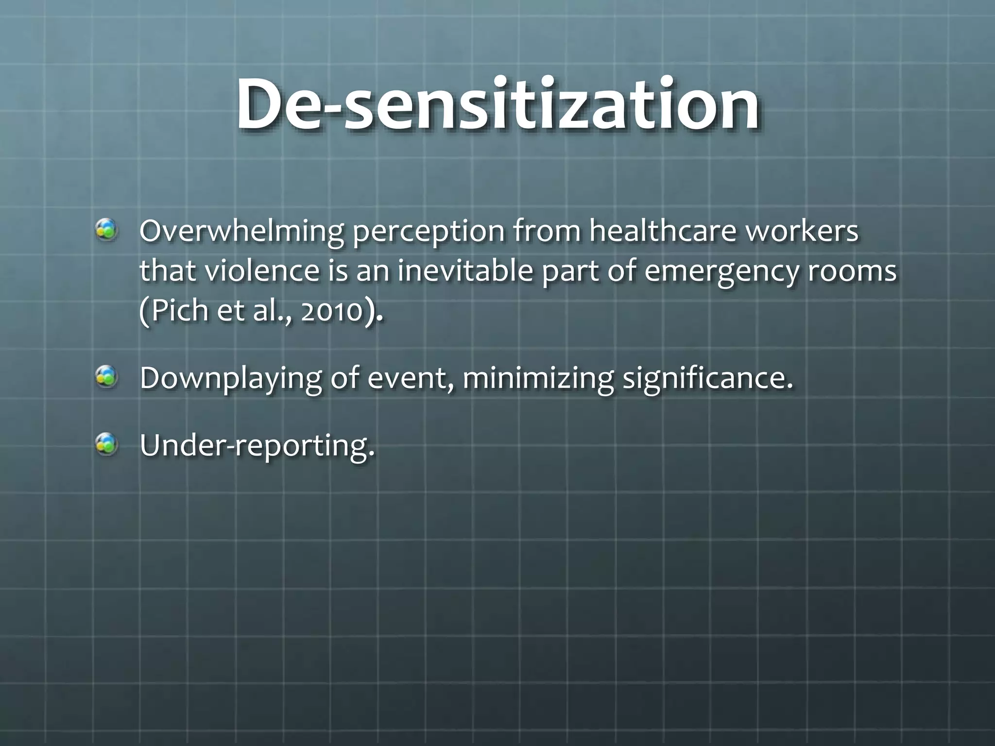 Violence in the Emergency Department | PPT