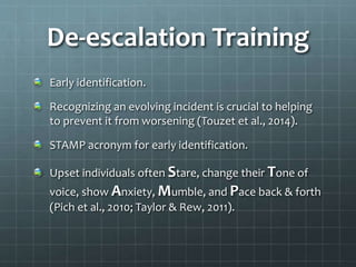 Violence in the Emergency Department | PPTX