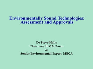 Environmental Sound Technology Assessment | PPTX