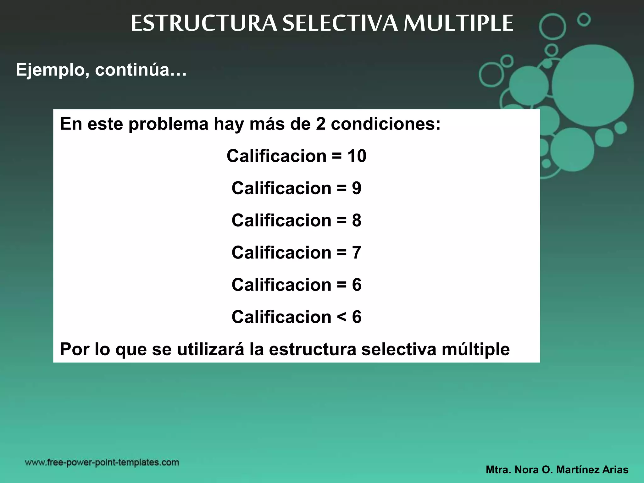 Estructura selectiva multiple con Java | PPTX
