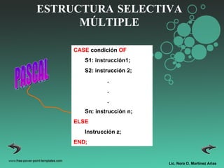 Estructura selectiva multiple | PPS