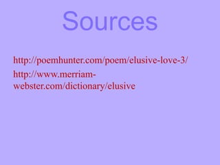 ELUSIVE | WORD OF THE DAY | | PPT