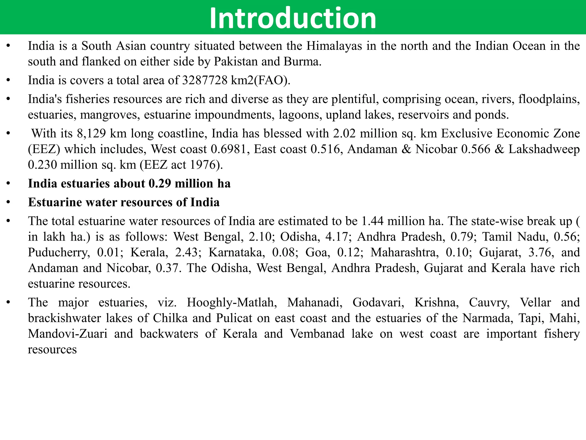 Estuarine fisheries resource of India By B.pptx