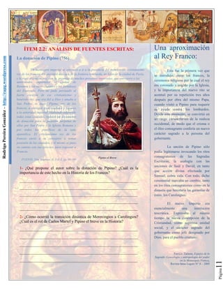ESTUDIANTE 2 - Formación y expansión del Reino Franco | PDF