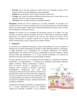 Asma Bronquial atópica - Morfofuncionalidad | DOCX