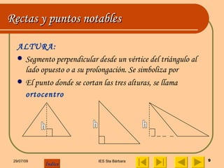 Estudio de los triángulos: Teorema de Pitágoras | PPT
