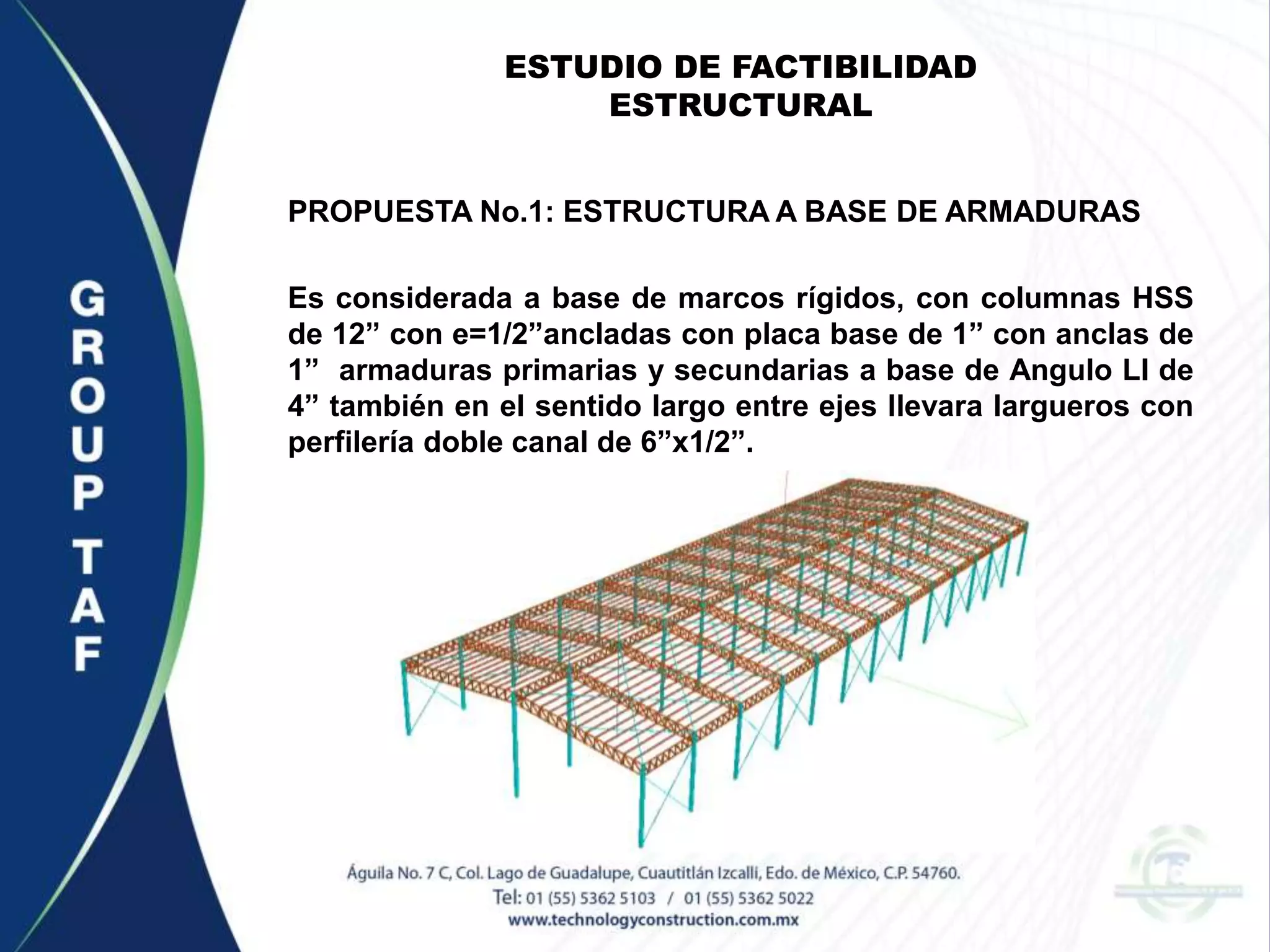 Estudio de factibilidad estructural | PPTX