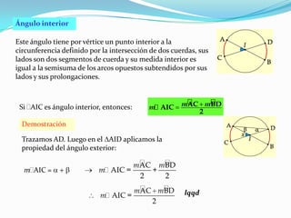 Estudio de la circunferencia iii | PPTX
