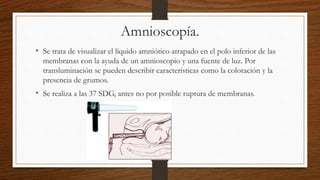 Estudio del líquido amniótico | PPTX