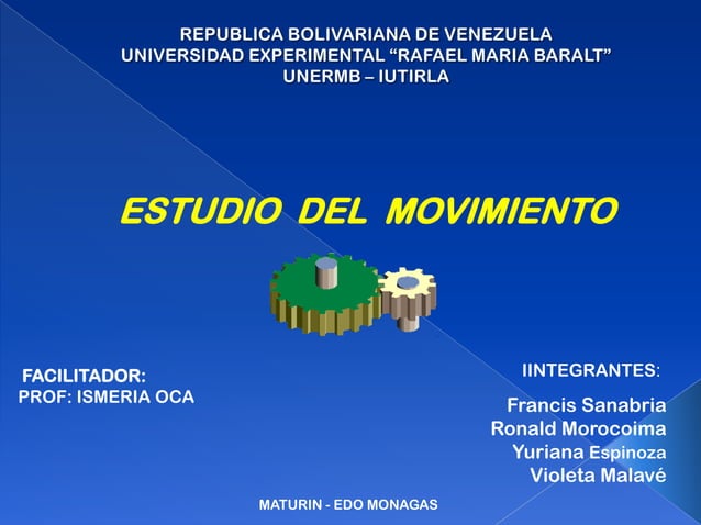 Estudio del movimiento | PPTX
