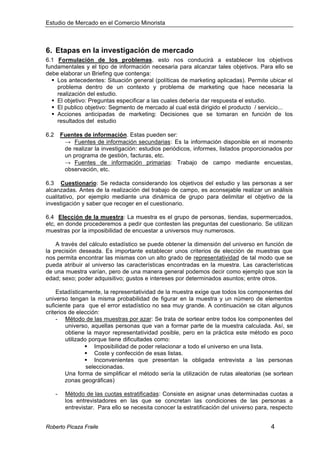 Estudio de mercado del comercio minorista | PDF